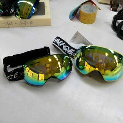 La serie colorida del niño del padre embroma gafas de la snowboard con la lente de la PC de TPU
