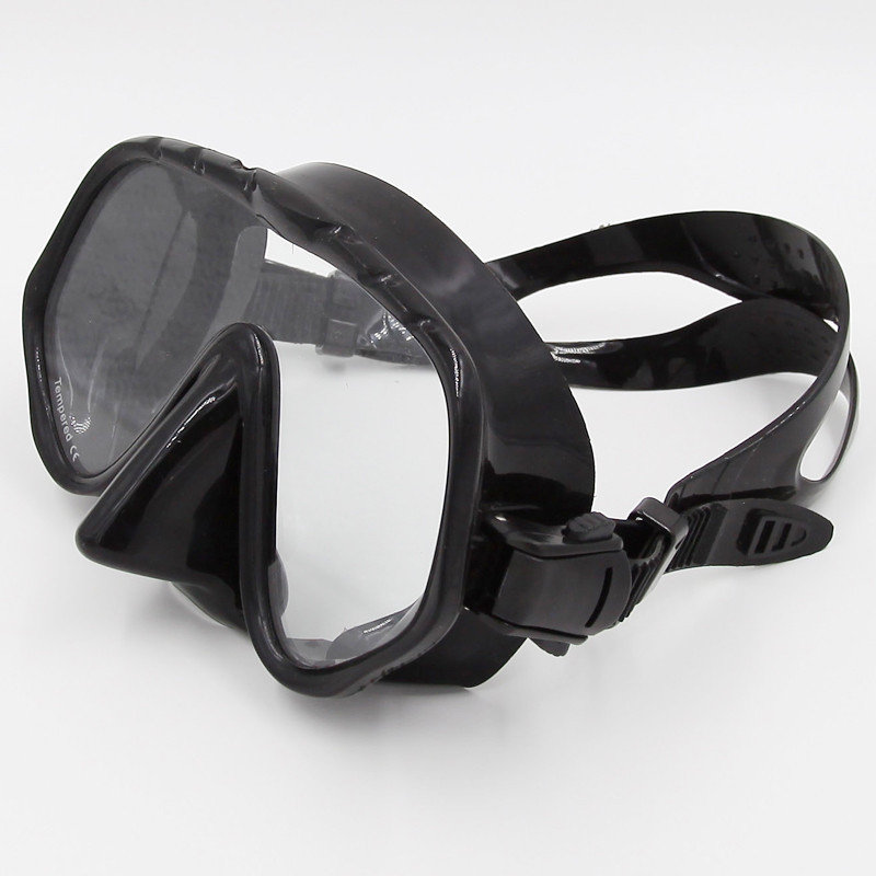 Certificado libre del CE de la máscara de la zambullida del mar de las gafas de la zambullida del líquido negro y rojo