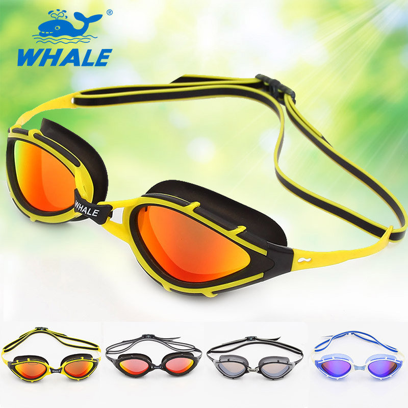 ULTRAVIOLETA proteja competir con gafas de la natación con la falda de Slicone y las lentes polarizados de la correa