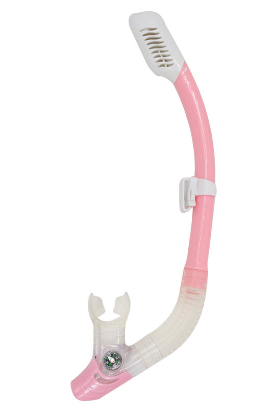 Tubo respirador rosado de la zambullida del tubo de la PU del pedazo del mes del silicón para zambullirse y nadar
