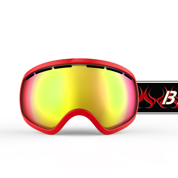 Gafas antis duplicadas rosa de la snowboard de la niebla de las gafas del esquí de la lente de la PC por encargo