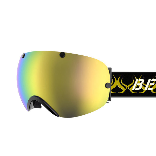Professional Junior Sports Ski And Snowboard Goggles With Mirror Lens