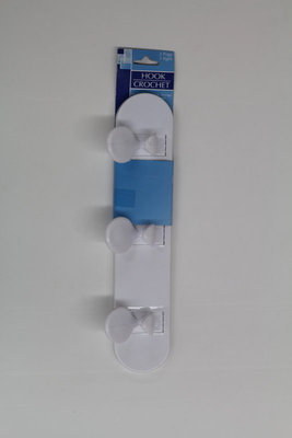 Ganci di plastica della parete dell'asciugamano del bagno con 3 pioli, Househould