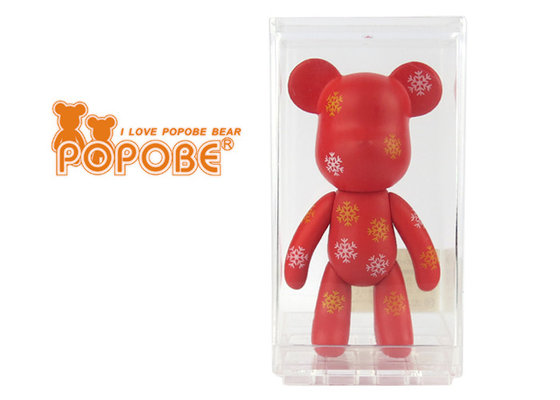 L'orso sveglio di piccolo di modo Natale del PVC gioca il regalo delle ragazze a 3 pollici/8.2CM