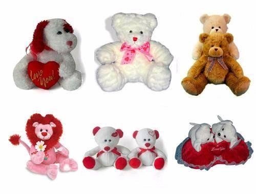 Giocattolo farcito peluche del biglietto di S. Valentino