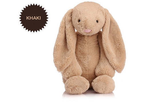 Il giocattolo del coniglio di rosa dell'animale farcito per 3-6 giocattoli della peluche del bambino 30CM ha farcito il coniglietto di pasqua