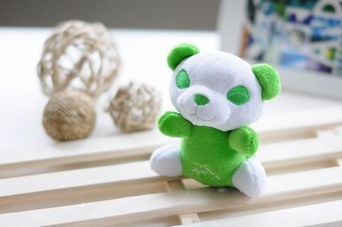 Giocattoli degli animali farciti per i cani con le serie del panda del bambino di Squeaker lavabili