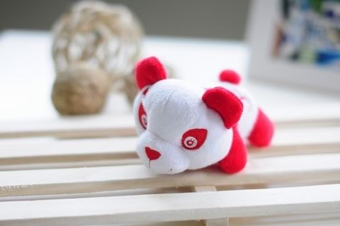 Giocattoli degli animali farciti per i cani con le serie del panda del bambino di Squeaker lavabili