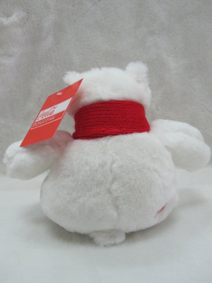La peluche di Natale dell'animale farcito dell'orso polare della coca-cola gioca la dimensione di 16cm
