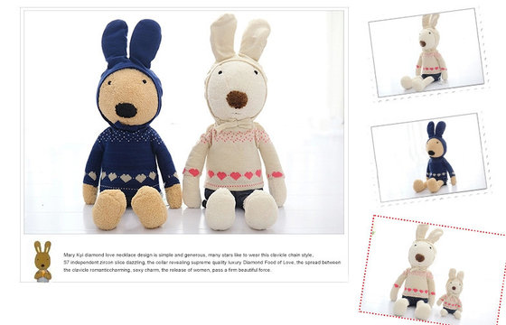 I giocattoli eared lunghi della peluche dei conigli 30CM, festa hanno farcito i giocattoli per i bambini/bambini