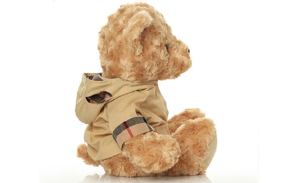 Il vestito da cappotto del cotone di materiale da otturazione di 100% pp si siede il regalo di compleanno bambola di pezza orsacchiotto della peluche 30CM