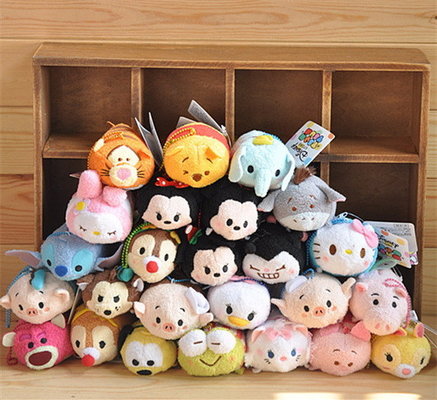 Cute Soft Disney Plush Toys , Cleaner Animal Keychain Pet Toy