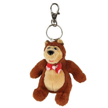 L'orso Keychain della peluche di Masha gioca gli animali farciti del fumetto di incanto su ordine