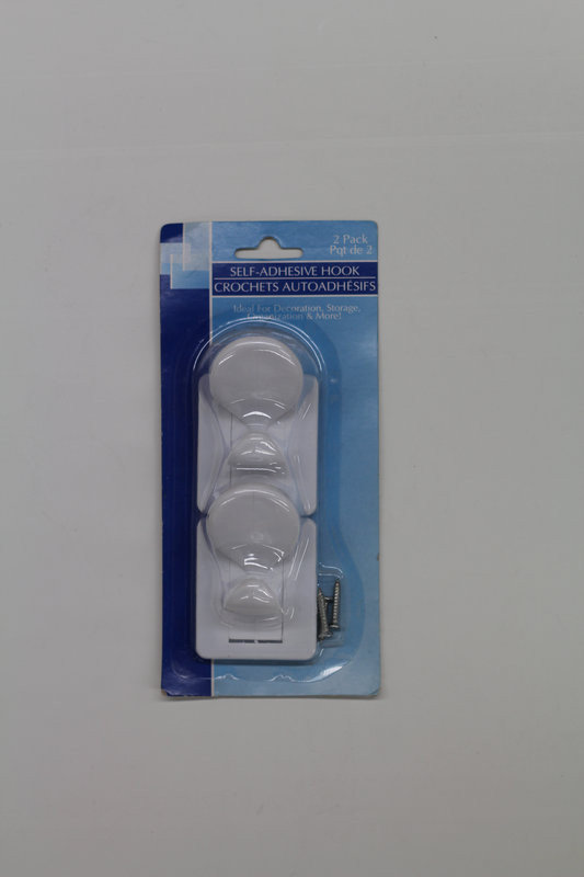 Ganci di plastica autoadesivi bianchi della parete, ganci decorativi della parete per i cappotti