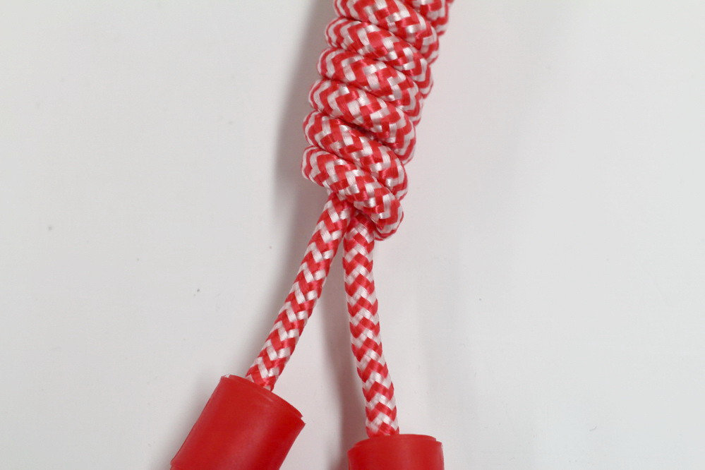 Nylon rosso corda di salto di 7 Ft, corda di salto di plastica per i giocattoli dei bambini
