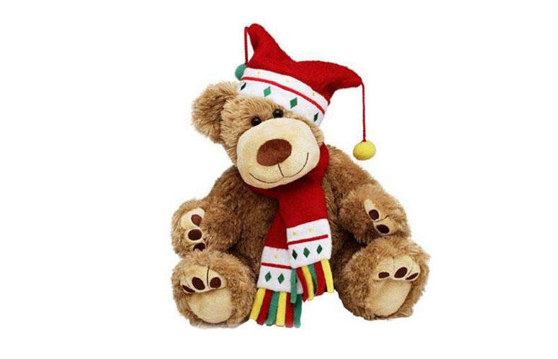 18&quot; giocattoli molli huggable della peluche di Natale del tessuto felpato del cappello rosso del velluto dei giocattoli di festival sopporta