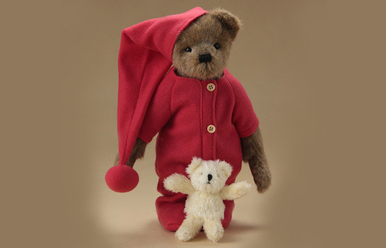 Bambini/cucciolo adulto dell'animale domestico dell'orso della peluche di Natale del regalo 38CM che portano un abito rosso