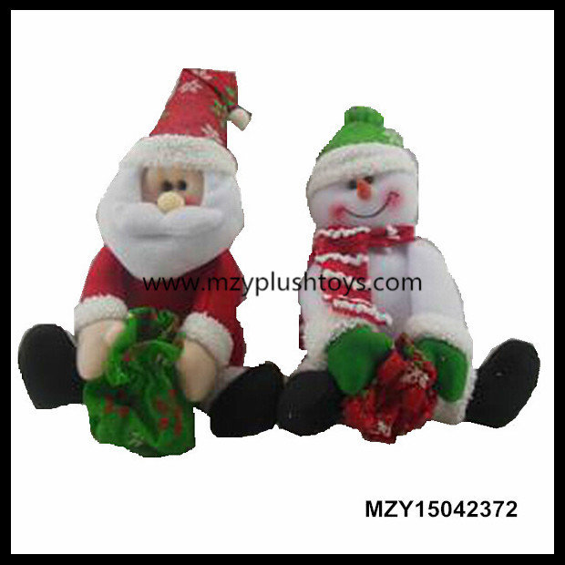 giocattolo di Snowman&amp; il Babbo Natale della peluche di Natale di 30cm per la decorazione di Natale dei regali di Natale
