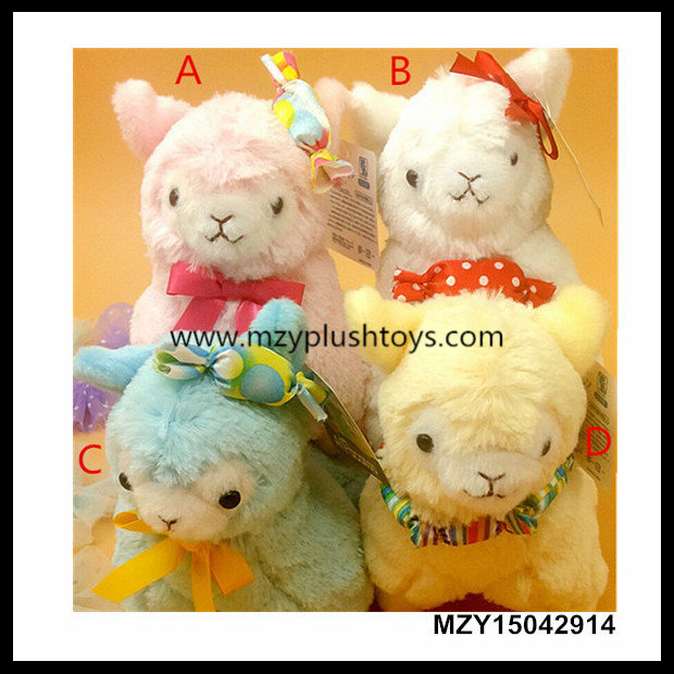 la bella Candy alpaga di stile di 17cm farcita gioca i giocattoli dell'alpaga con i giocattoli degli animali della peluche di Candy