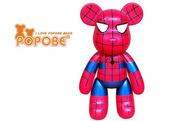 orso dipinto a mano dell'orso POPOBE del PVC di 30inch Uomo Ragno per la decorazione domestica