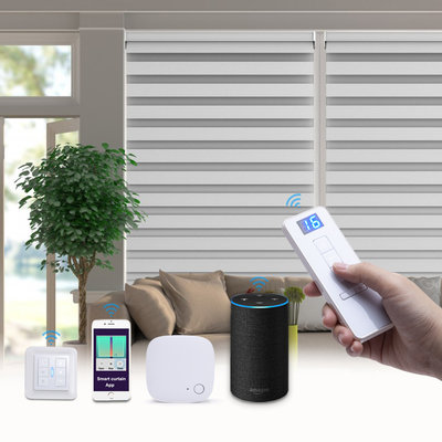 Wifi Switch Remote control smart home Alexa Google Home Wall Switch Automatic motorized Zebra blind
