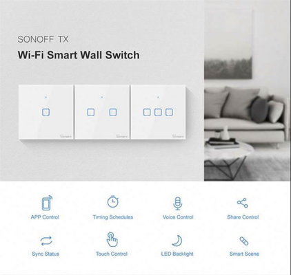 Smart Switch Module Home Wifi Smart Switch Alexa Google Voice Control SONOFF 1/2/3 Gang T0 T1 T2 T3 US/EU/UK
