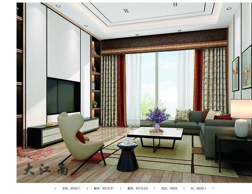 High quality luxury fabric curtains blind window drapes and finish fabric sale bedroom with matching sheer