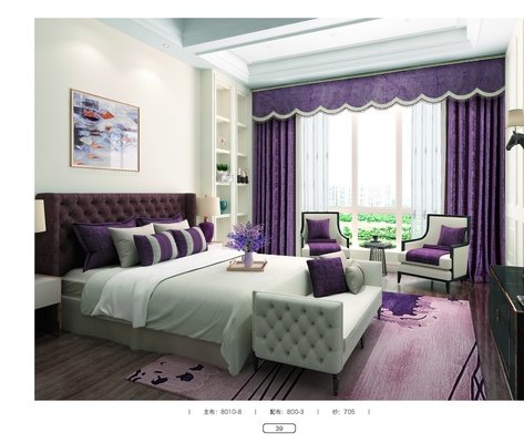 2021 new oriental blackout blue fabric tribal curtain jacquard luxury manual/motorized for home Low MOQ