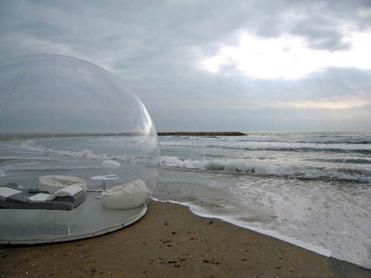 La tente gonflable transparente de 6.5*5*2.8 M vont dehors bonne tension