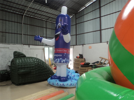 bouteille gonflable de la publicité de taille de 2m de jouets gonflables de produits avec le visage de sourire