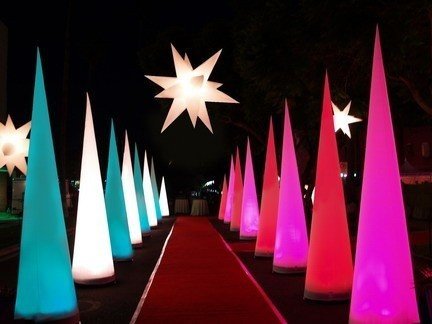 Lampada poligonale decorativa della lanterna di pubblicità del deposito gonfiabile unico dei prodotti