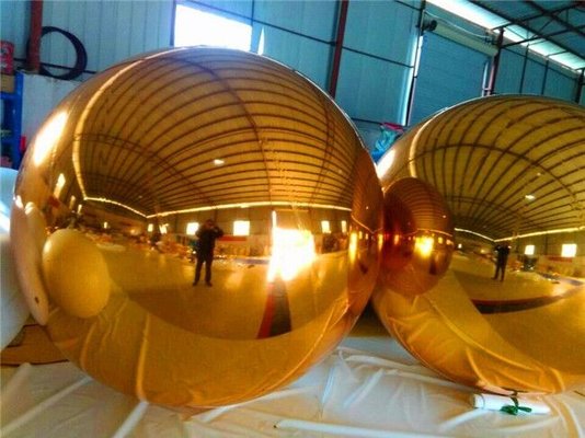 Ballons à air de la publicité de couleur d'éclat de boule de miroir de décoration adaptés aux besoins du client