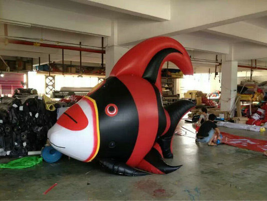 Poissons gonflables de produits de la publicité d'espèce marine ignifuge pour le festival de mail
