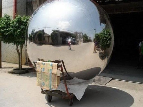 Boule gonflable de miroir de PVC de couleur différente pour annoncer/boule gonflable décoration extérieure