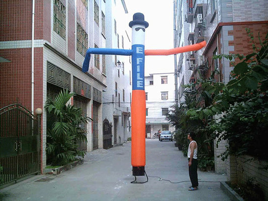 Produits gonflables colorés de la publicité, homme gonflable de ondulation farfelu de tube de PVC