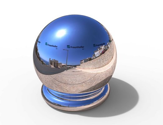 Façonnez la sphère gonflable de couleur d'argent et d'or de boule de miroir avec le paquet de 45*46*46 cm