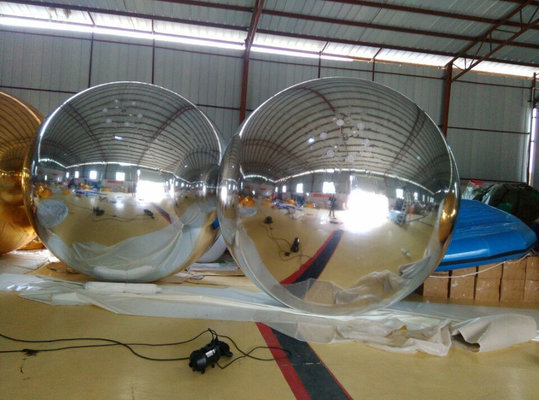 boule de réflexion de décoration de tissu de miroir de 0.3mm, ballons à air d'intérieur de la publicité