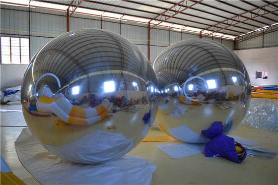 boule de réflexion de décoration de tissu de miroir de 0.3mm, ballons à air d'intérieur de la publicité