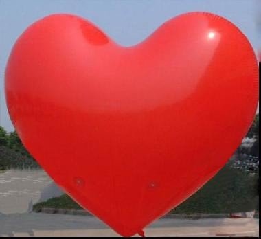Ballon de flottement gonflable de produits gonflables en forme de coeur rouges de la publicité