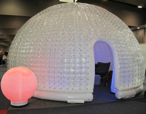 Abri provisoire d'Oxford de tissu de tente gonflable colorée commerciale de partie