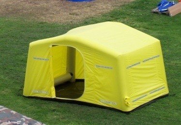 tourisme de bâche de PVC de 0.9mm + de tissu d'Oxford/la publicité du jaune gonflable de tente de partie