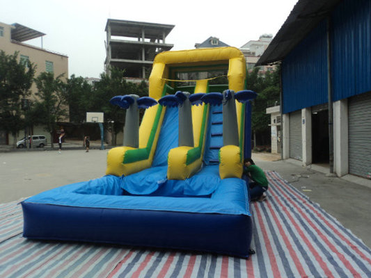 Les jeux gonflables de sports de bâche durable de PVC, glissent drôle avec taille de 8L x de 8W x de 4H