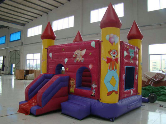 Jeux gonflables de sports de petit Moonwalk extérieur de Dora d'enfants, château plein d'entrain bleu