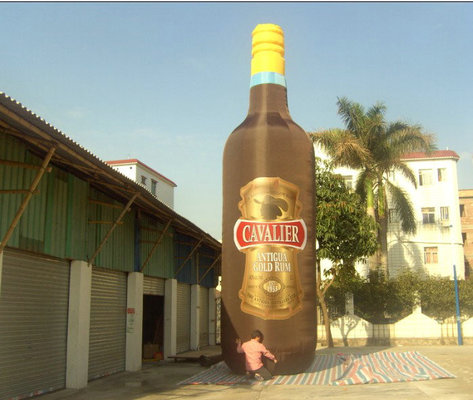 Impression numérique de PVC à bière de bouteille de modèle de produits gonflables ignifuges de la publicité