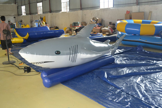 Requin extérieur de PVC de carton de produits gonflables gonflables géants de la publicité