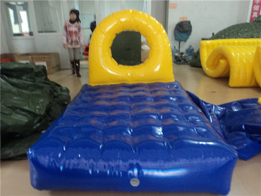 Jouets gonflables de l'eau de bâche de PVC pour des enfants, le vert de compas gyroscopique de l'eau et le blanc