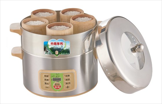 Electric Bamboo Cooker, 5 holders supplier