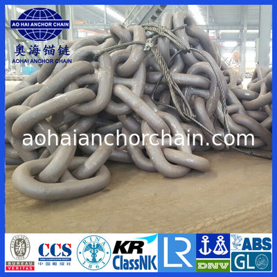 AM2 AM3 Black Painted ISO 1704 Stud Link Anchor Chain with KR LR BV NK ABS DNV certification