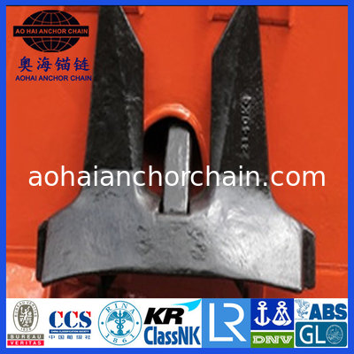 AC-14 HHP Anchor, Black Painted stockless AC-14 marine drag Anchor with KR LR BV NK DNV ABS CCS cert.