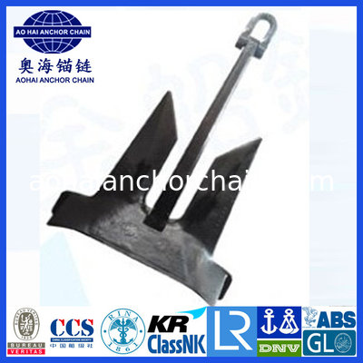 8775KG AC-14 HHP Anchor, Black Painted stockless AC-14 high holding power Anchor with KR LR BV NK DNV ABS CCS cert.
